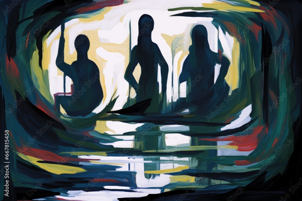 Shapeshifting selkies, transitioning between human and seal forms with ...