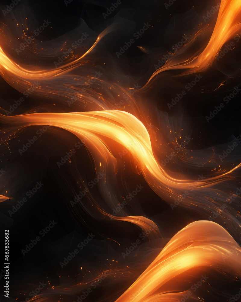 Ethereal Flames: 4K HD Wallpaper in Textured Abstract Forms, Realistic ...