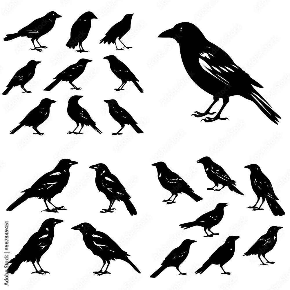 Crow silhouette, crow vector, crow illustration, crow png, crow svg ...