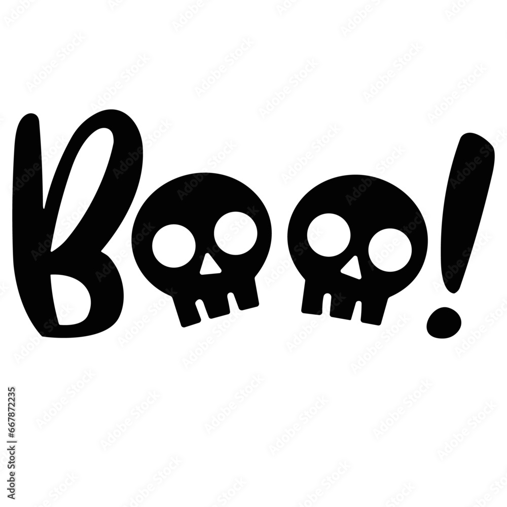 boo , haloween, vector , material para sublimacion o estampado, blanco ...