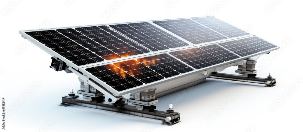 Solar assembly combining solar collectors Stock Photo | Adobe Stock