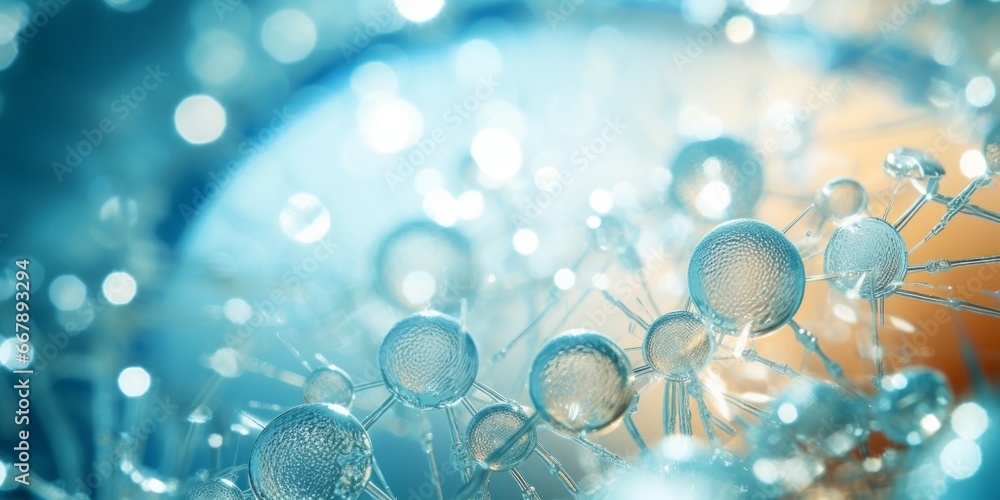 Closeup View of a Petri Dish Under a Microscope, Revealing the Complex ...