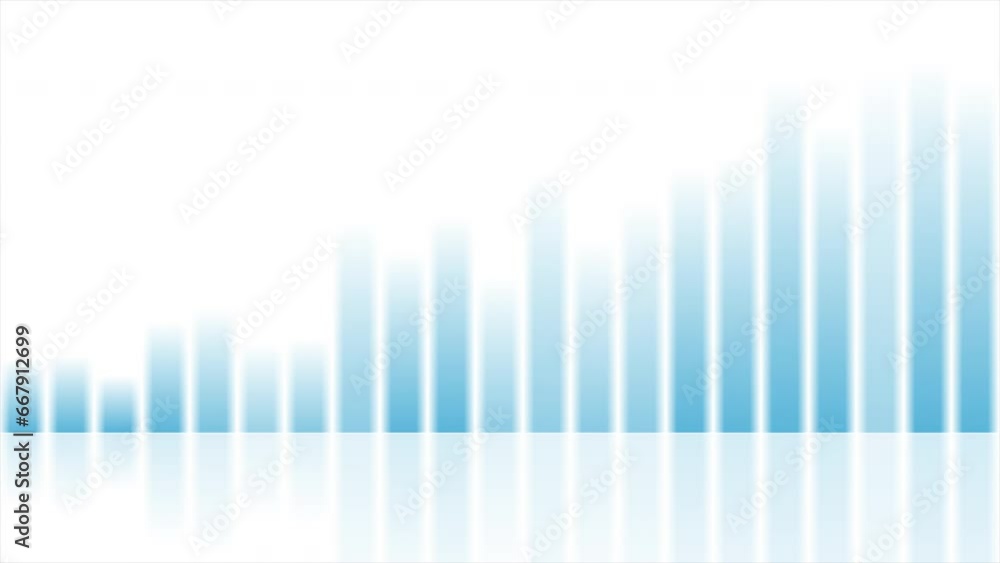 Abstract blue growing financial linear graph chart background. Video ...
