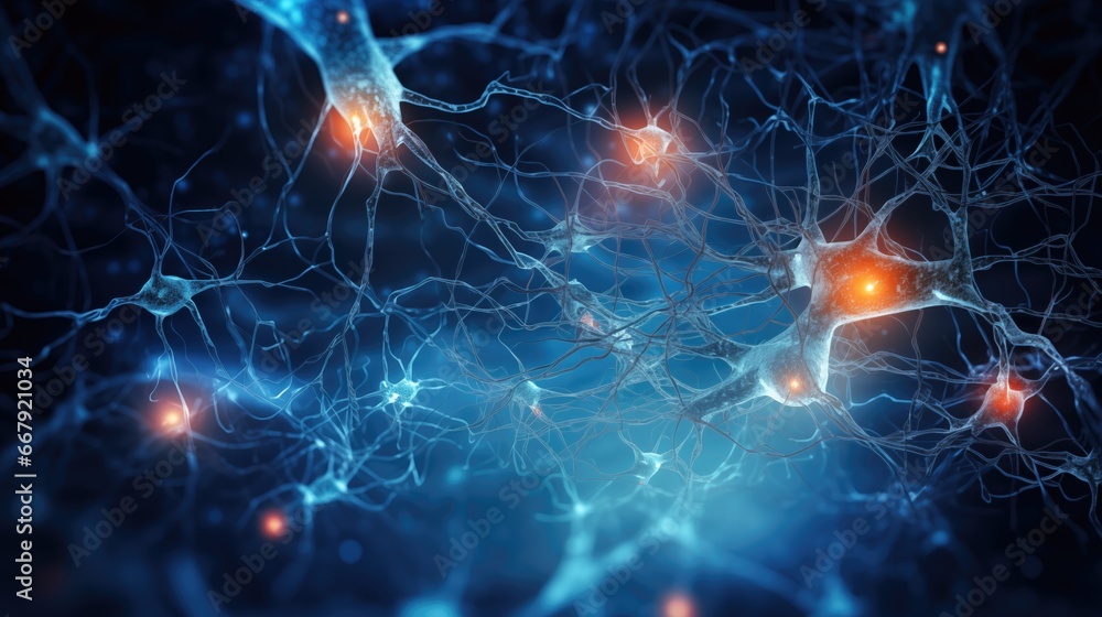 Magnified neural synapse exhibits intricate connections under the ...