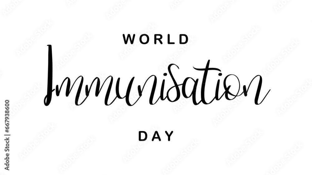 World Immunisation Day Text Animation. Great for Immunisation Day ...