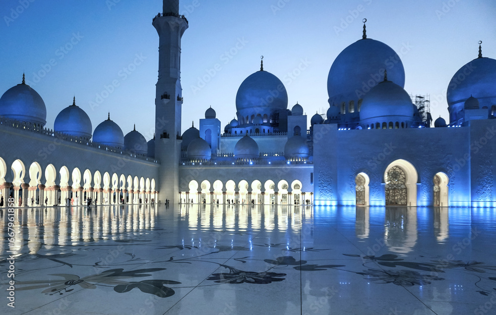 Abu Dhabi, UAE - March,16,2023: Sheikh Zayed Mosque in Abu Dhabi, UAE ...