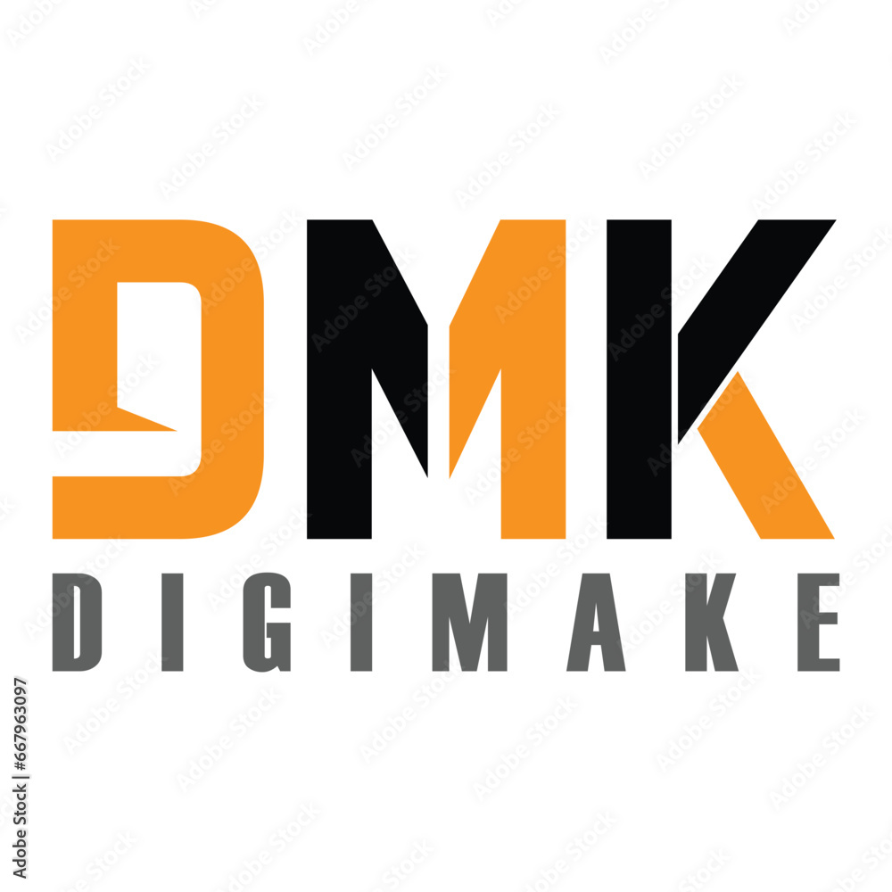 DMK logo design vector free download Stock Vector | Adobe Stock