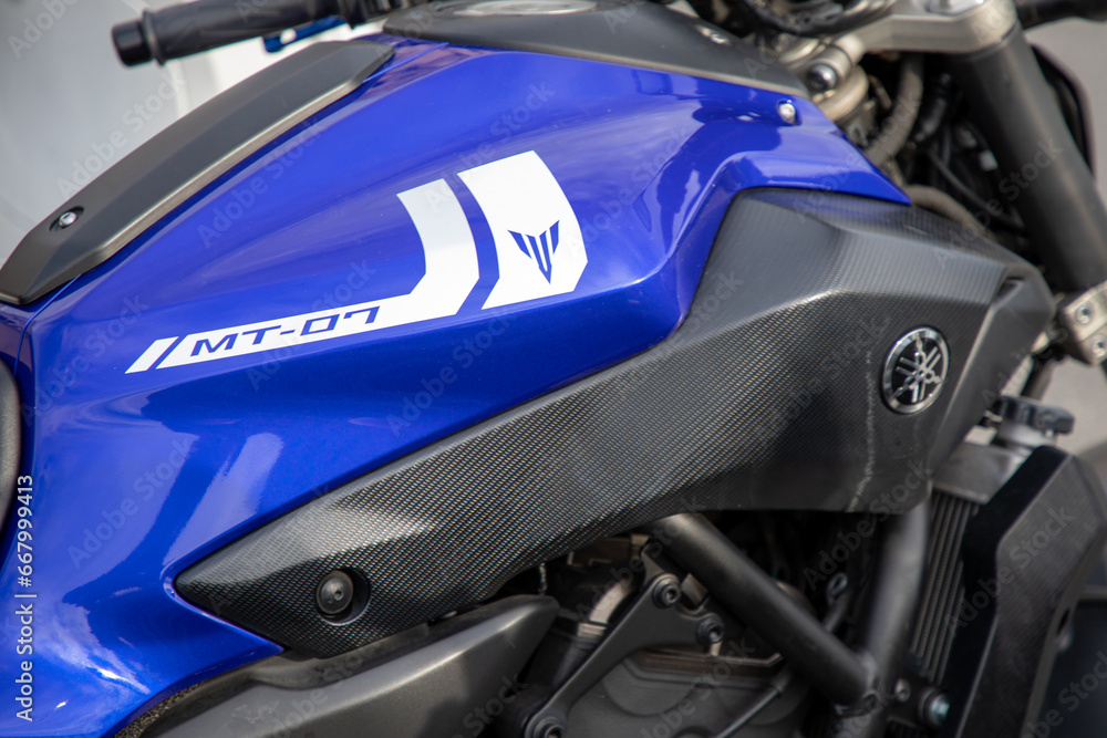 yamaha mt-07 logo text and sign brand motor sport bike from japan Stock ...