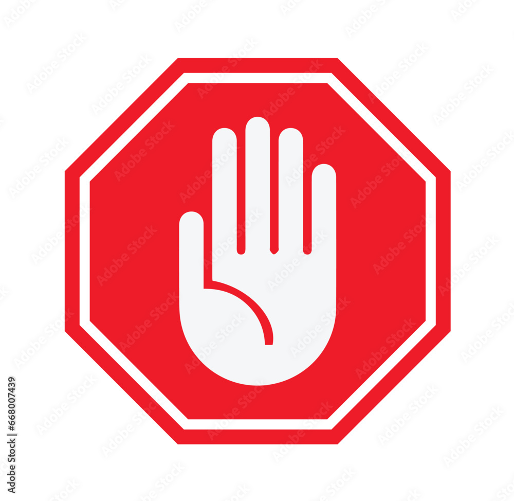 Stop sign vector, red stop sign Stock Vector | Adobe Stock Stop sign vector, red stop sign Stock Vector | Adobe Stock