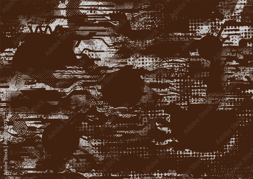 Glitch distressed grungy isolated layers . Design element for brochure ...