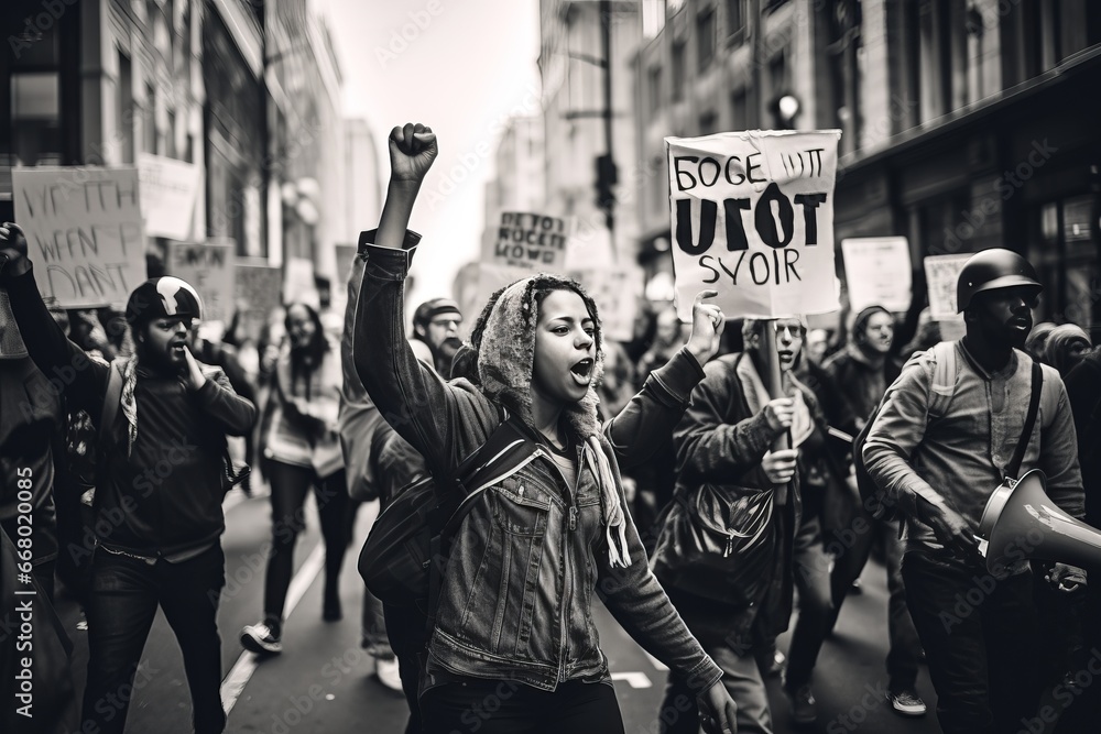 war protests for world peace, children and others generative ai Stock ...