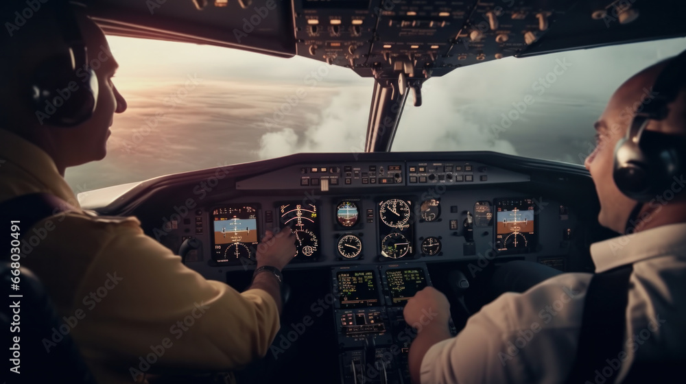 Two Pilots at the Helm, Navigating the Vastness with Precision and ...