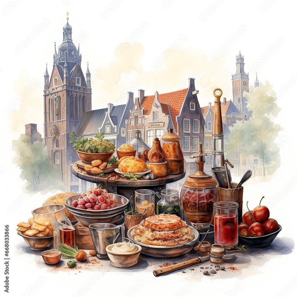 Illustrated in a unique watercolor style, explore the traditional ...