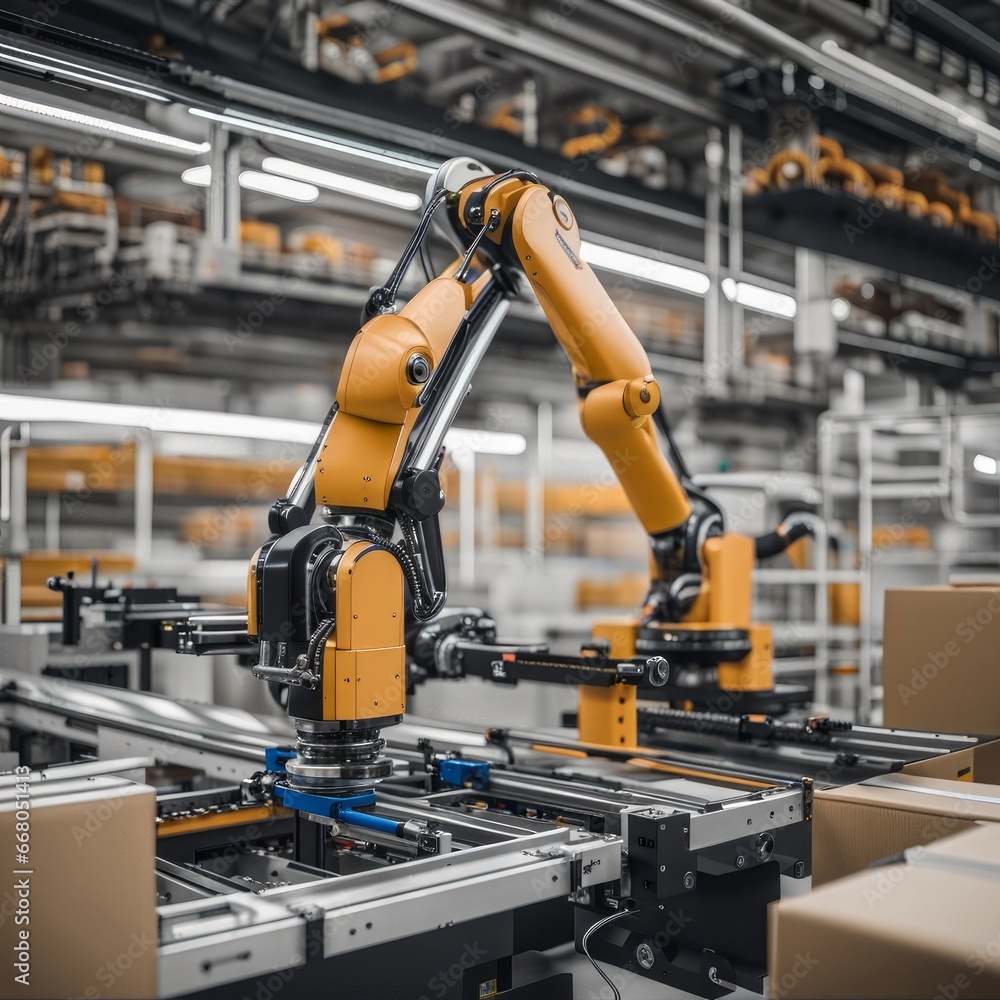 Robotic arm for packing with producing and maintaining logistics ...