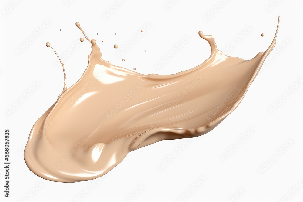 Isolated Liquid Foundation Splash On Transparent Background. Сoncept ...