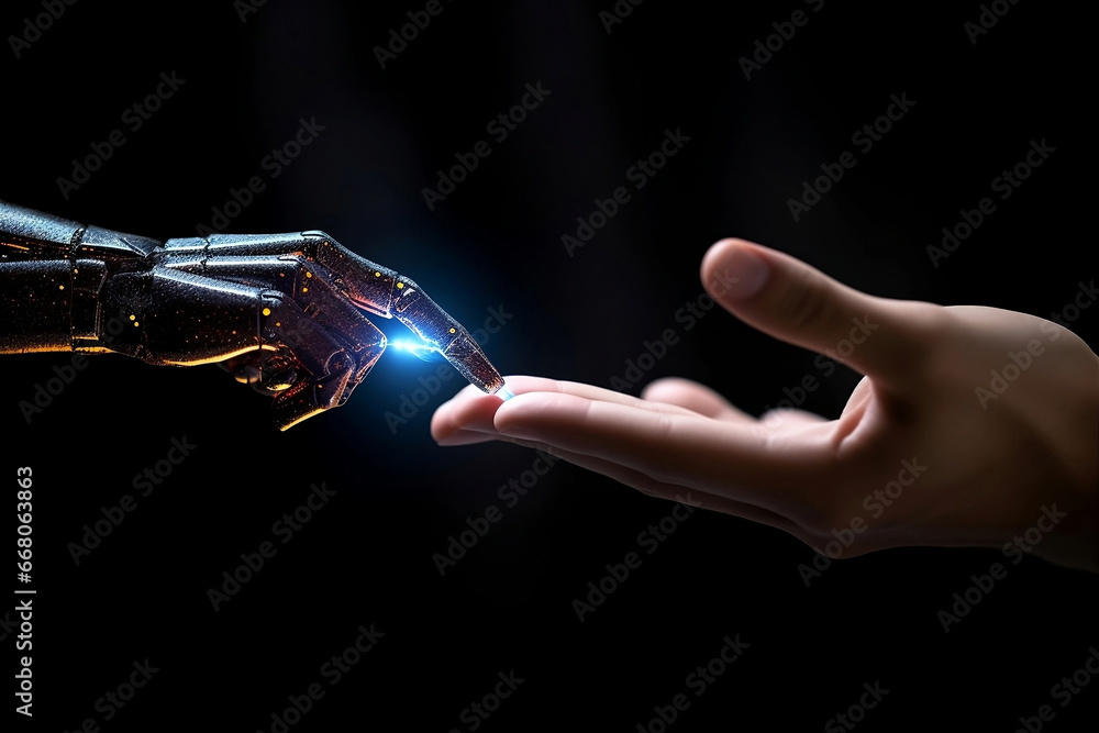 Human Meets Machine: A Tender Connection as a Human Finger Gently ...