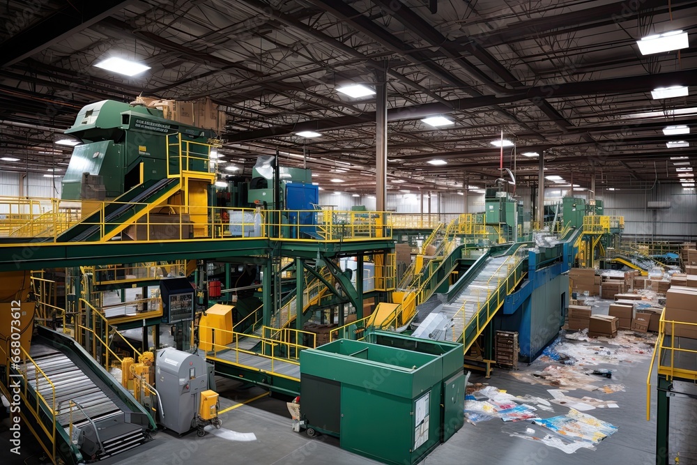 Recycling center, waste-to-energy facilities, and innovative upcycling ...
