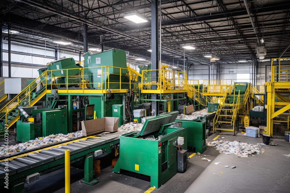 Recycling center, waste-to-energy facilities, and innovative upcycling ...