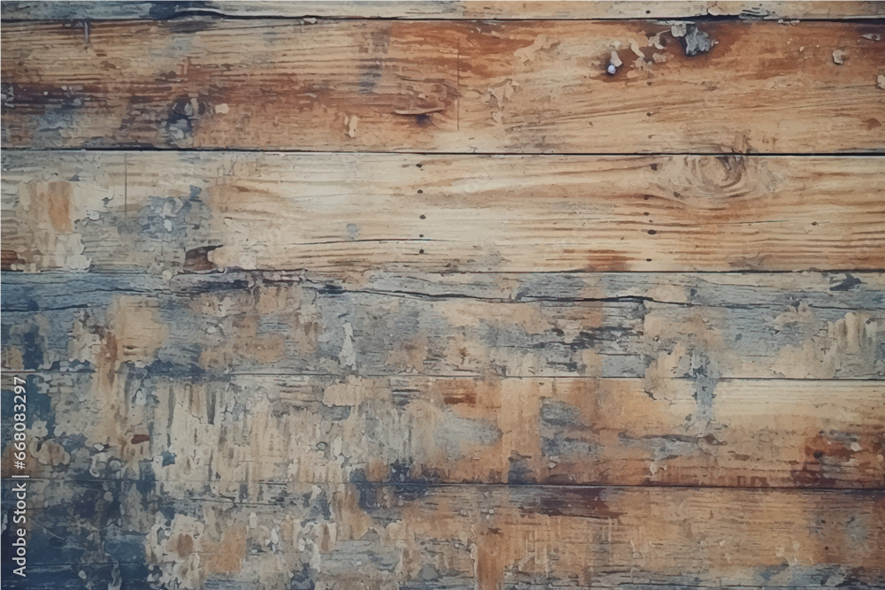 texture of old, damaged cracked wooden boards bleached with white paint ...