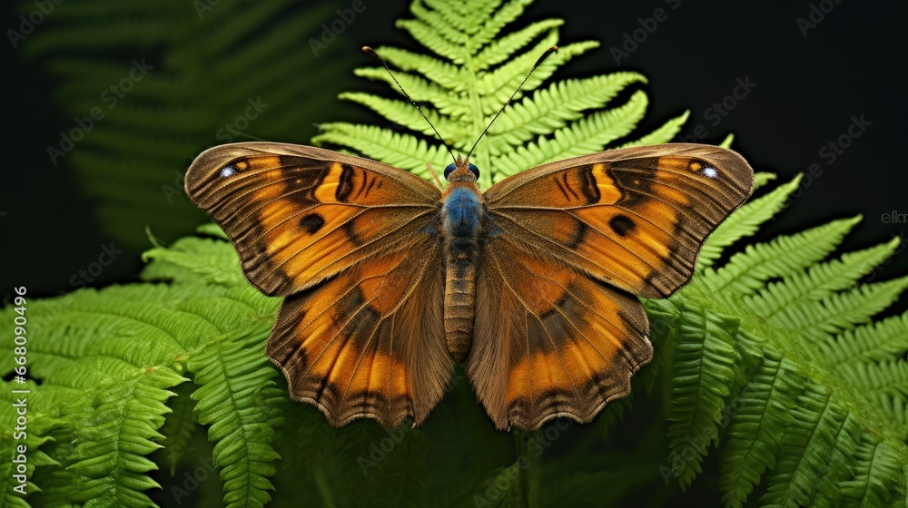 Foto de UK side profile view of Pyronia tithonus the hedge brown ...
