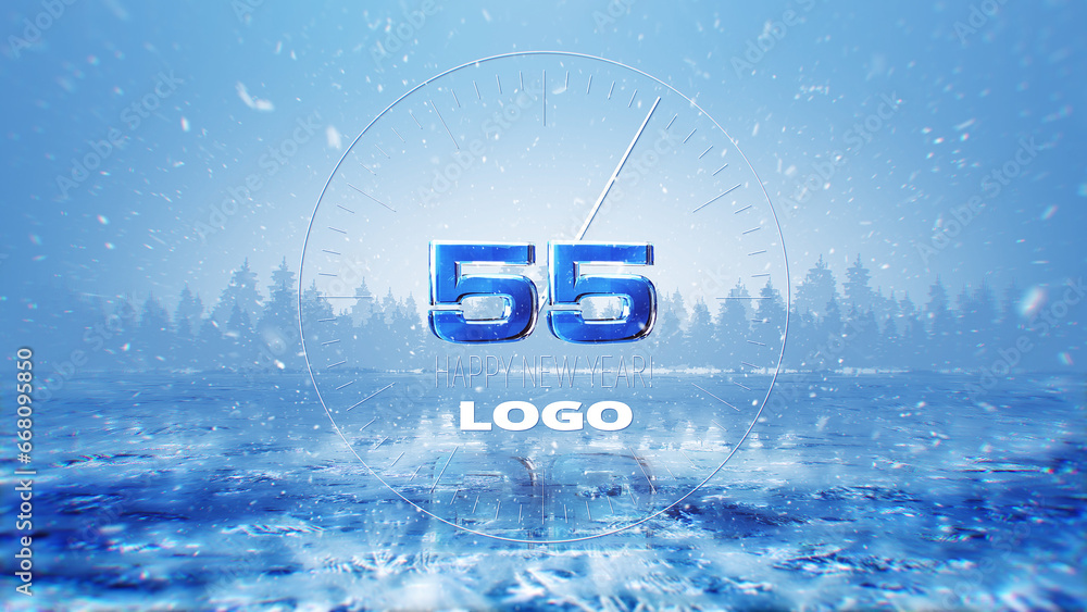 Frozen Countdown Logo Stock Template | Adobe Stock
