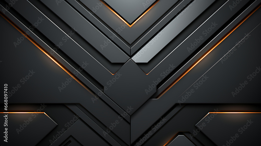 Futuristic Techscape: Abstract Grey and Black Background with Flat ...