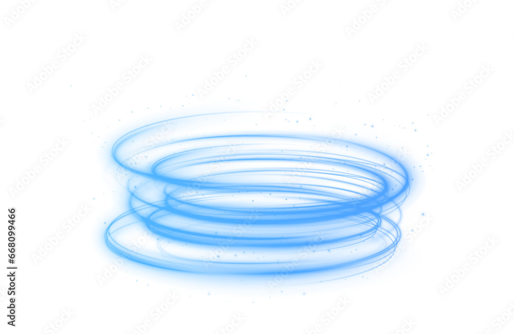 Luminous blue lines png of speed. Background white. Abstract motion ...
