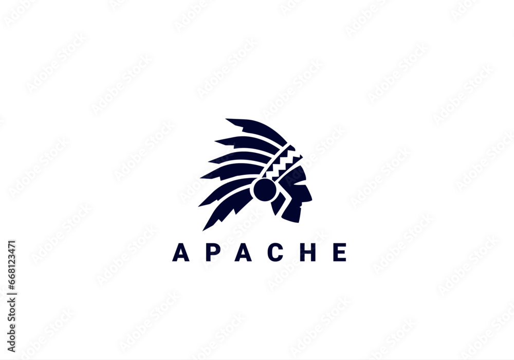 apache, apache logo, red indian, chief logo, warrior, warrior logo ...