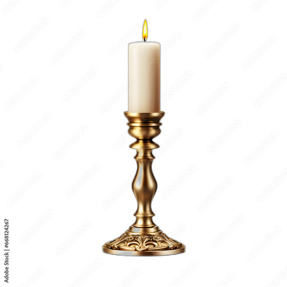 candlestick isolated on transparent or white background, png Stock ...