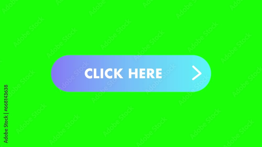 4 click here button animations in different colors. Colorful round ...