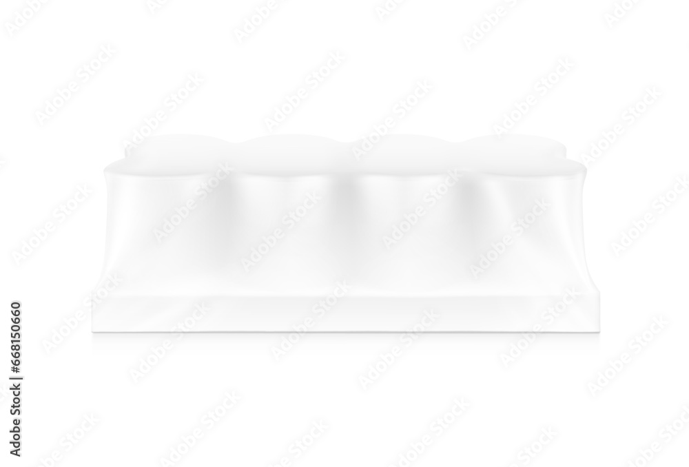 Hight realistic tin can multipack 3x2 mockup. Vector illustration ...