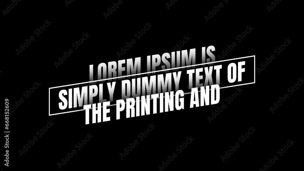 Text Animation Template with Shadow and Abstract Design Stock Template ...