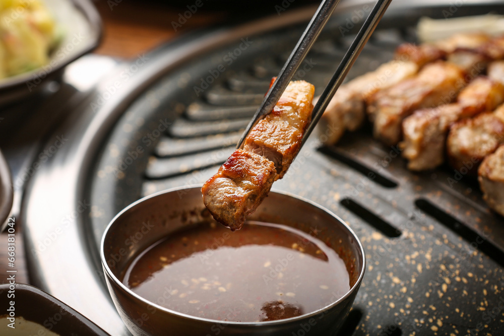 samgyeopsal, pork belly Stock Photo | Adobe Stock