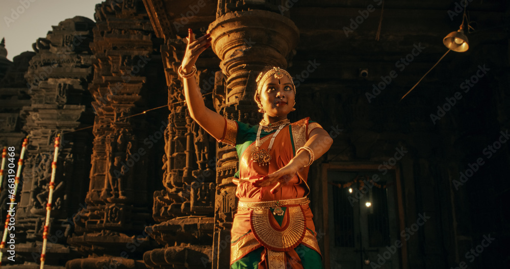 Energetic Indian Woman Showcases the Graceful Movement of Her Legs in ...