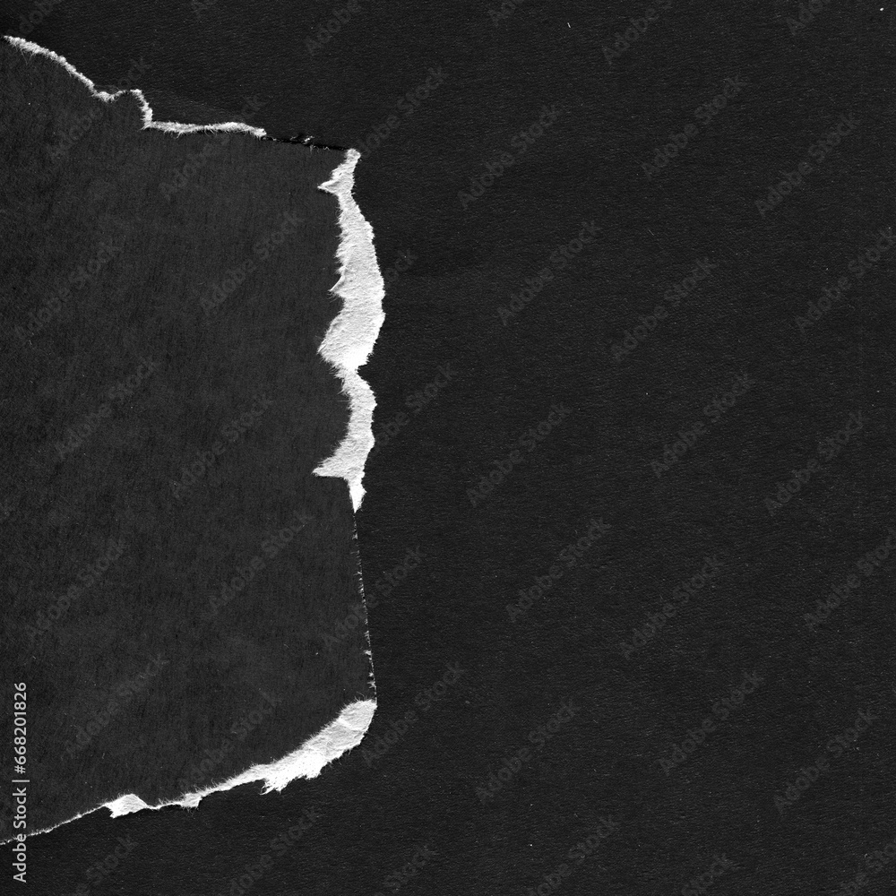 torn and ripped paper mockup frames with jagged edges from black paper ...