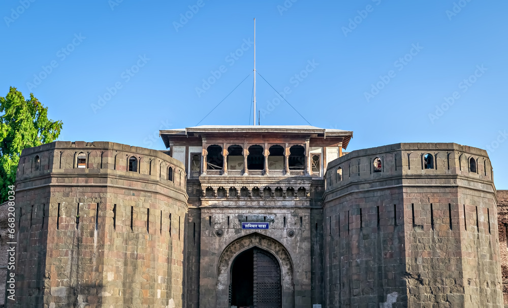 Historical , ancient, stone made monument named Shaniwar Wada in Pune ...