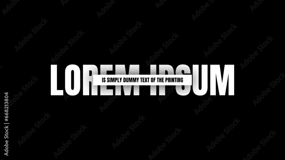 Minimal Animated Title with Shadow and Abstract Design Stock Template ...