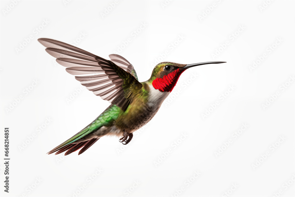 Hyper-Detailed Photorealistic Close-Up: Iridescent Green and Ruby Red ...