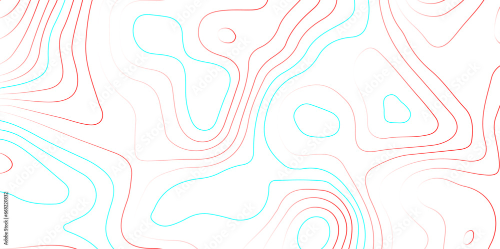 Abstract colorful wavy topographic map and curved lines background ...