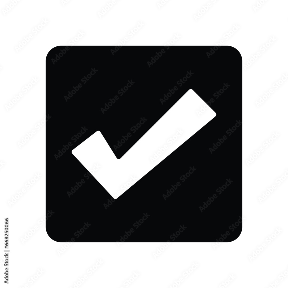 Vetor de Check mark, Black Tick mark, Accepted, Approved, Yes, Correct ...