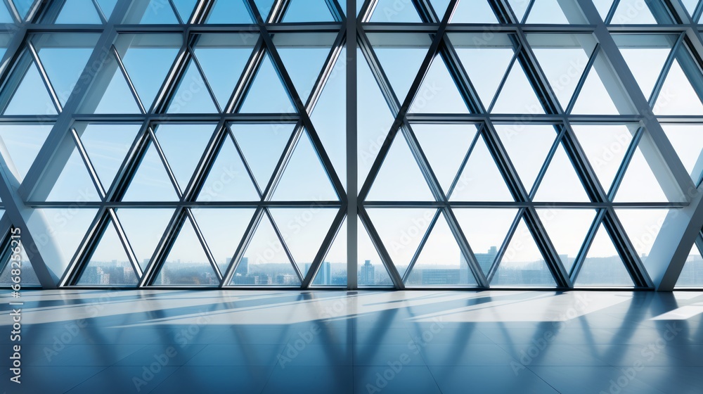 architecture of geometry at glass window,roof of moden buildings,Empty ...