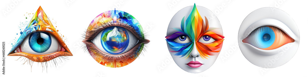 Visionary Insights clipart collection, vector, icons isolated on ...