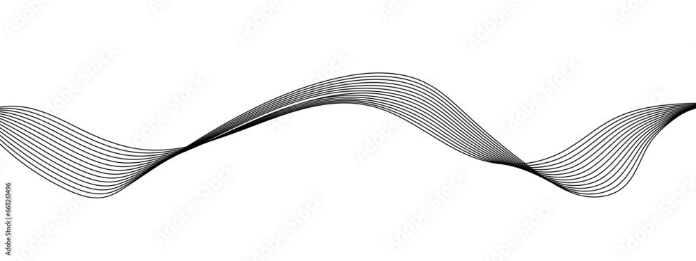 Abstract colorful wave line transparent background modern stream wave ...