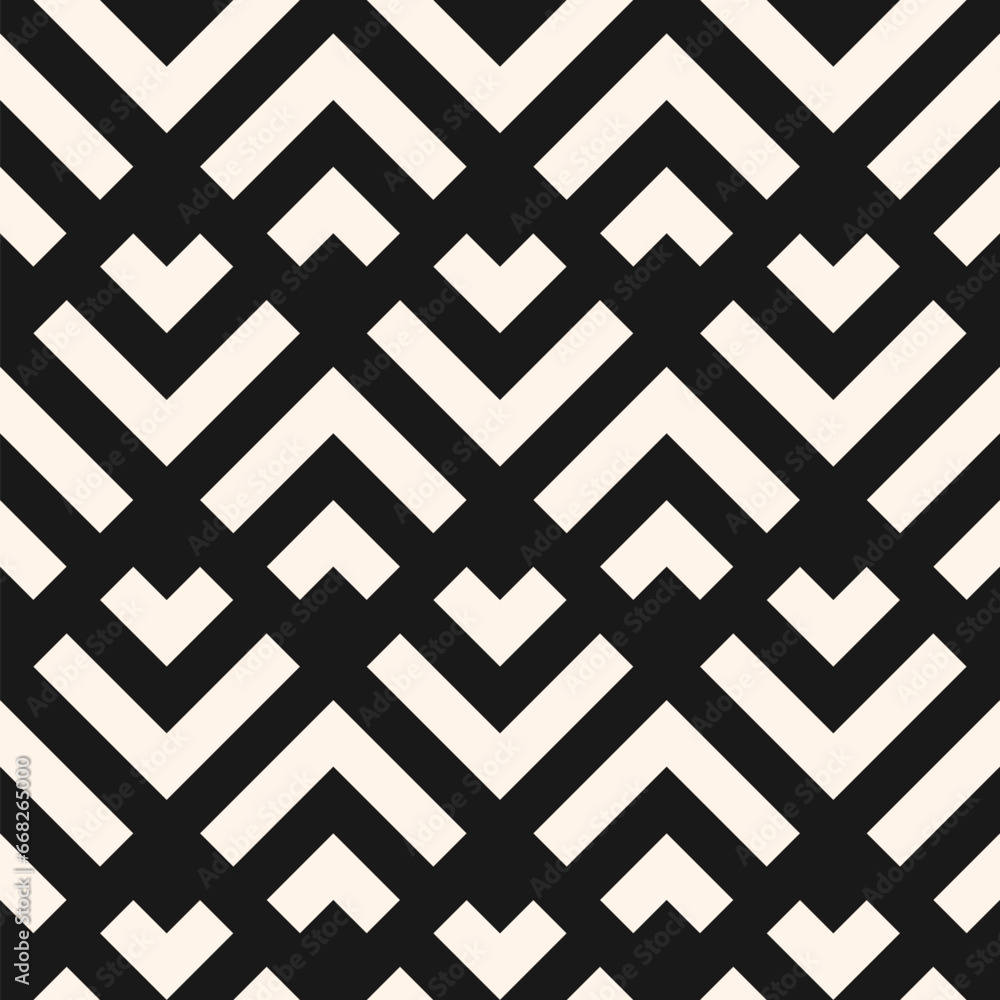 Seamless geometric pattern. Modern vector abstract black and white ...