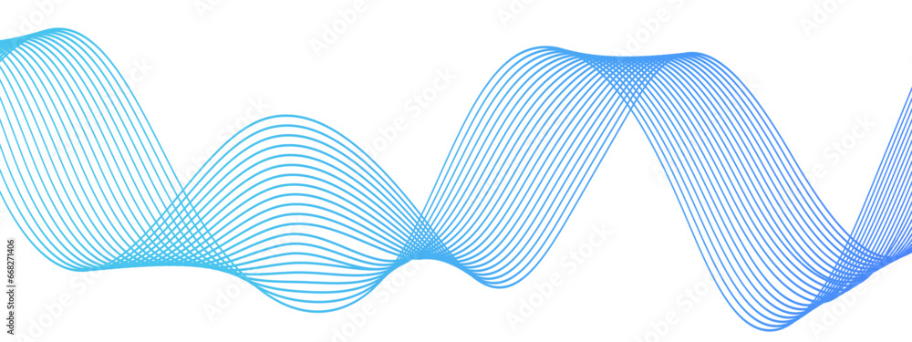 Abstract colorful wave line transparent background modern stream wave ...