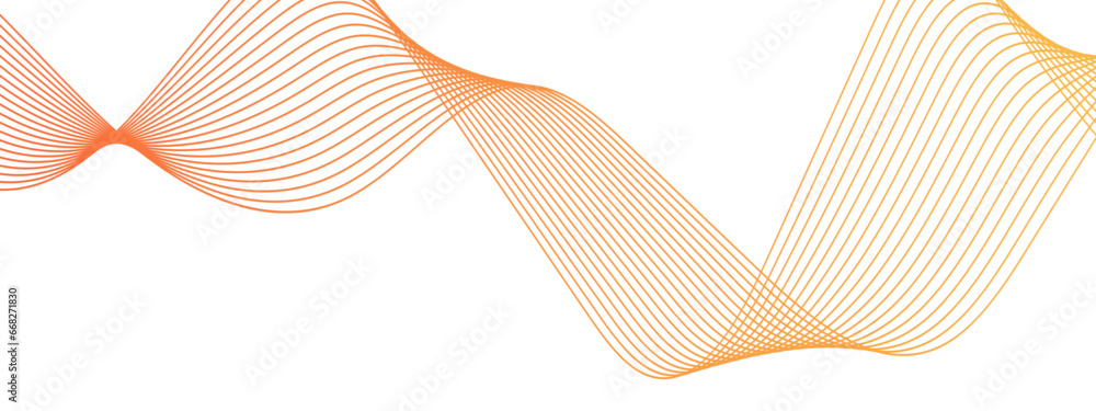 Abstract colorful wave line transparent background modern stream wave ...