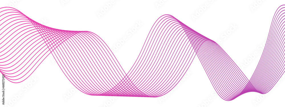 Abstract colorful wave line transparent background modern stream wave ...