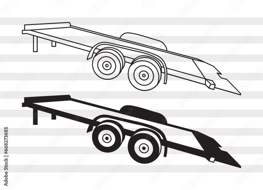 Big Tex Trailers SVG, Flatbed Semi Truck Svg, Flatbed Gooseneck Trailer ...
