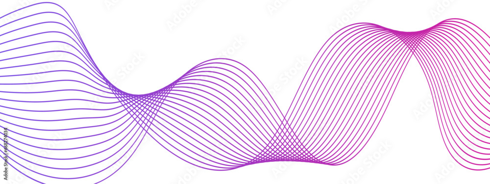 Abstract colorful wave line transparent background modern stream wave ...