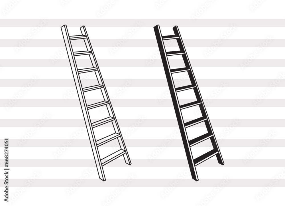 Ladder SVG, Step Ladder Svg, Wooden Ladder Svg, Firefighter Ladder Svg ...